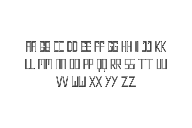 Two Lines Font By NihStudio