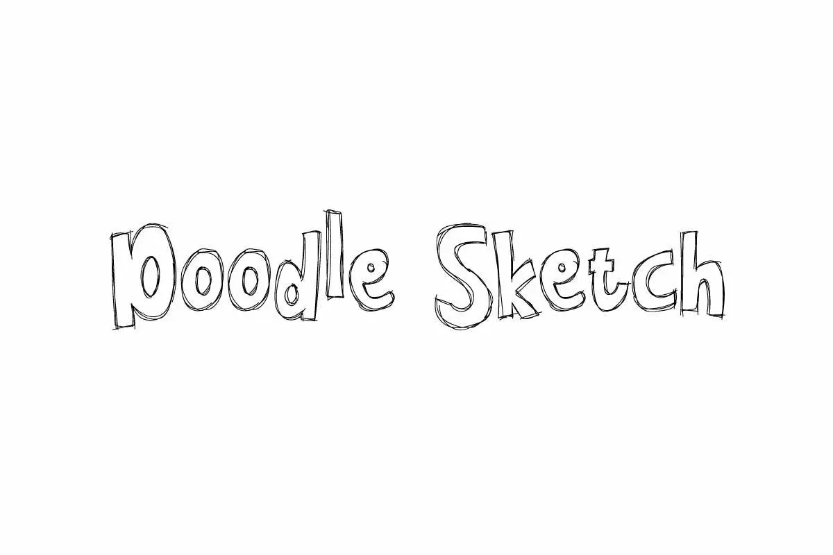 Doodle Sketch Comic Font By NihStudio