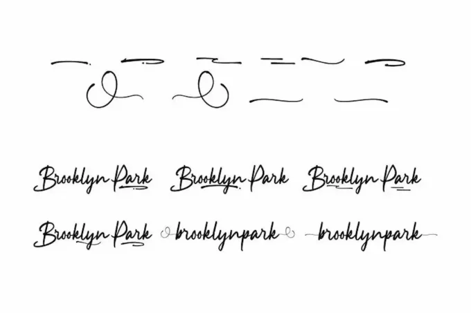 Brooklyn Park Signature Font By NihStudio