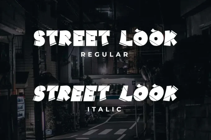 Street Look Font By NihStudio