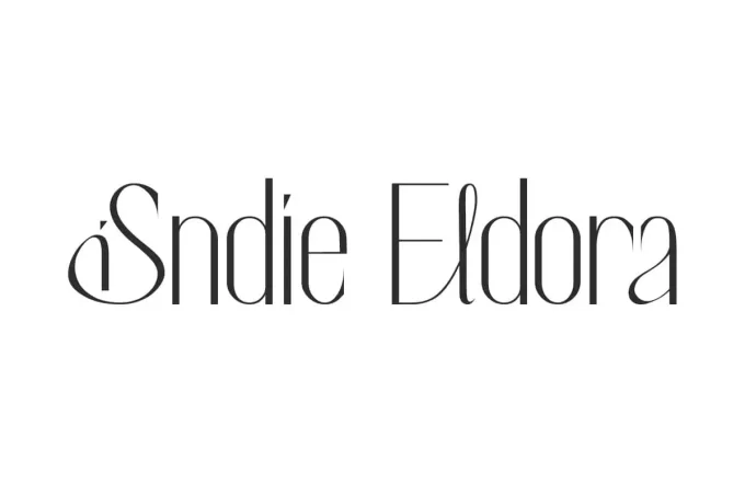 Sindie Eldora Font By NihStudio