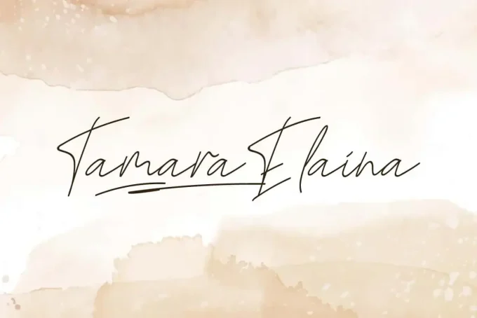 Tamara Elaina Font By NihStudio