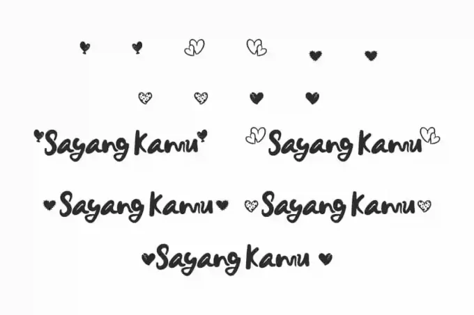Sayang Kamu Font By NihStudio