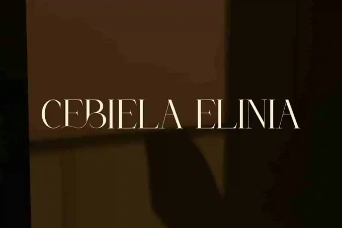 Cebiela Elinia Font By NihStudio