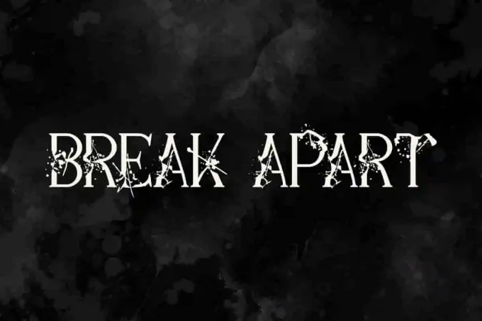 Break Apart Font By NihStudio